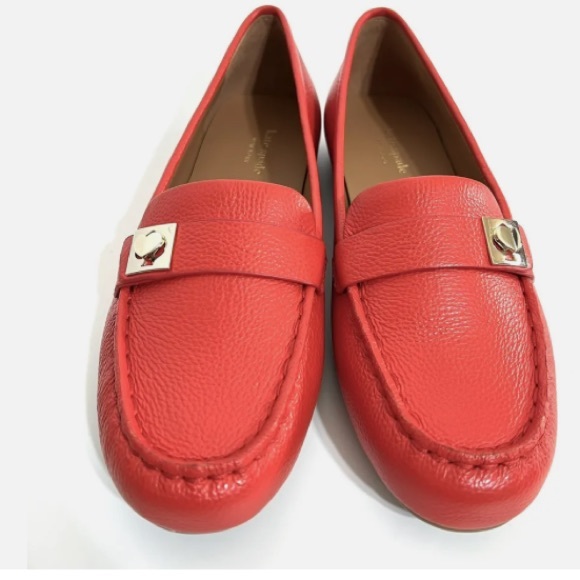 kate spade | Shoes | Kate Spade Red Leather Loafers | Poshmark